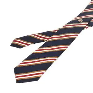 Emporio Armani Silk Necktie With Jacquard Motif - Blue