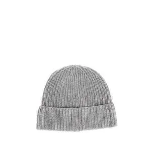 Stone Island Virgin Wool Beanie Hat With Logo Patch