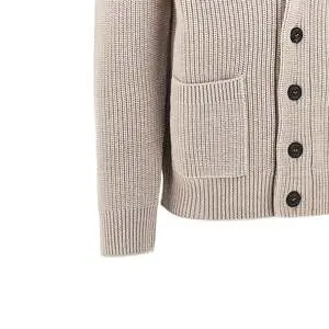 DRUMOHR Merino Wool Shawl Collar Cardigan