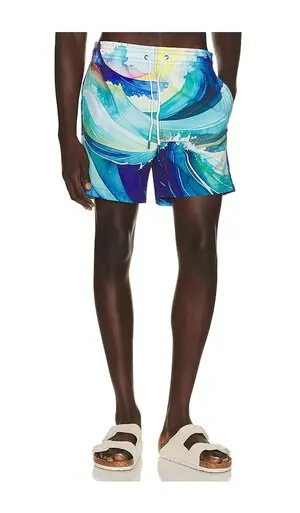 TRUNKS SURF & SWIM CO. Sano 6.5" Swim Short - Blue