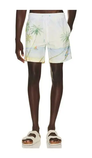 TRUNKS SURF & SWIM CO. Sano 6.5" Swim Short - Blue