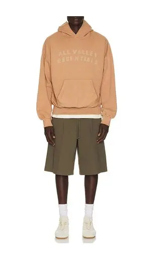 Fear Of God Relaxed Drawstring Short In Brown