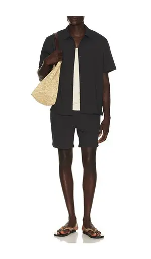 PERCIVAL Rowan Seersucker Swim Shorts
