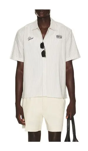 PERCIVAL Lucia Boxy Shirt In White - Ecru