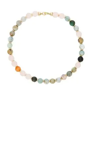 Shashi Beaded Necklace In Green - Multi