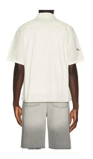 JUNGLES No Where Button Up Shirt In Cream