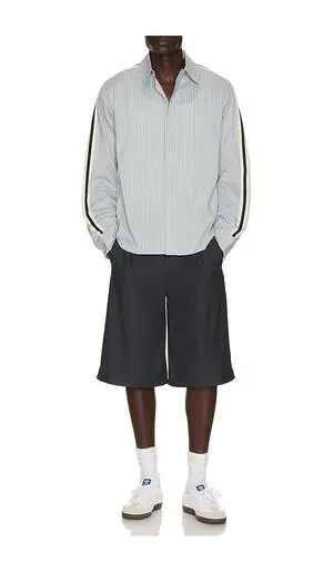 JUNGLES Woven Panel Business Shirt