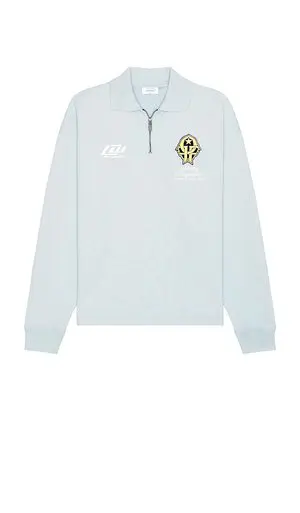 Off-White Offline Team Fleece Polo In Blue