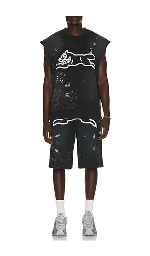 ICECREAM Milk Shake Terry Shorts In Grey