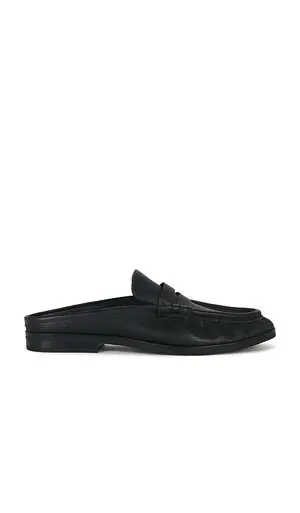 Simkhai Dean Pebble Leather Loafer Mule - Black