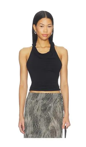 MADISON THE LABEL Clemence Top - Black