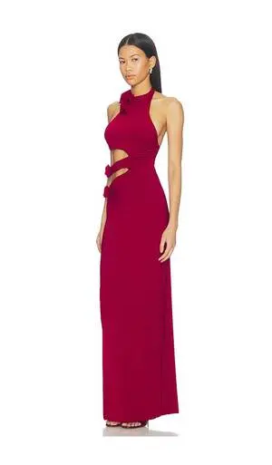 MAYGEL CORONEL Tempus Maxi Dress In Red