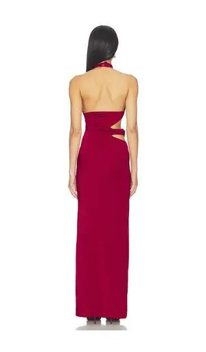 MAYGEL CORONEL Tempus Maxi Dress In Red
