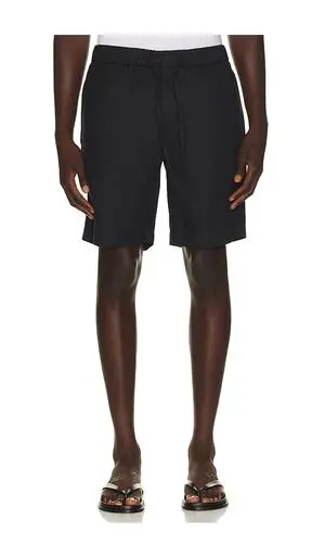Frescobol Carioca Felipe Linen Shorts - Black