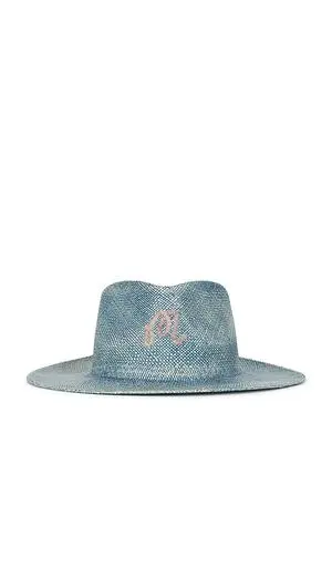 MALBON Indigo Straw Hat - Indigo Dye