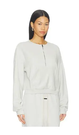 Fear Of God Relaxed Half Zip Sweater - Washed Overcast
