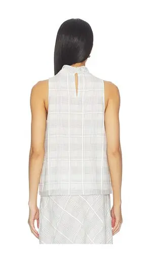 Rag & Bone Adela Plaid Top In White