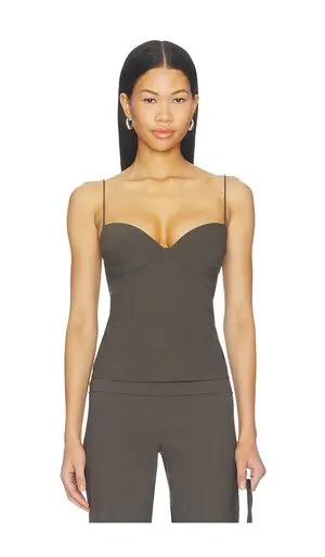 ST. AGNI Studio Cami In Brown - Wood