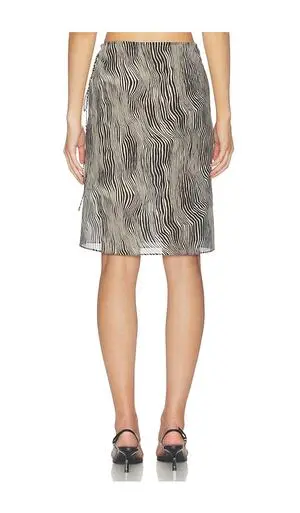 ST. AGNI Savannah Silk Wrap Skirt