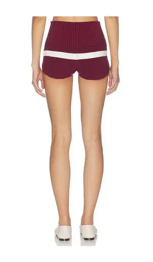 SNDYS. Carla Short In Burgundy