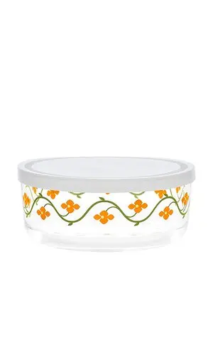 FISH'S EDDY Vintage Floral Loretta Storage Bowl In Orange - N,a