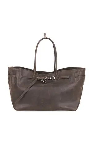 MARGESHERWOOD Grandma Used Bag Large Bag In Taupe - Sepia Pull Up