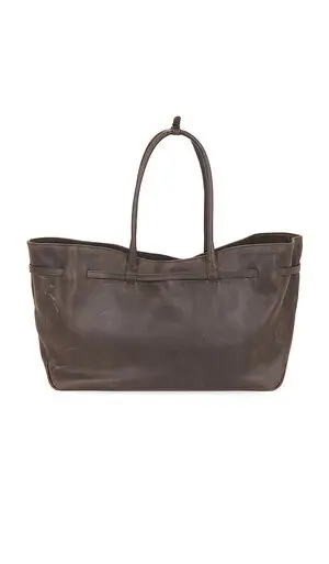 MARGESHERWOOD Grandma Used Bag Large Bag In Taupe - Sepia Pull Up