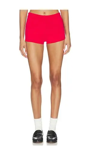 Superdown Jayella Knit Short - Red