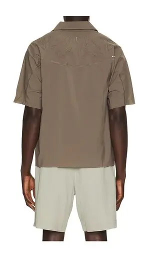 Satisfy Peaceshell River Shirt Short Sleeves In Brown