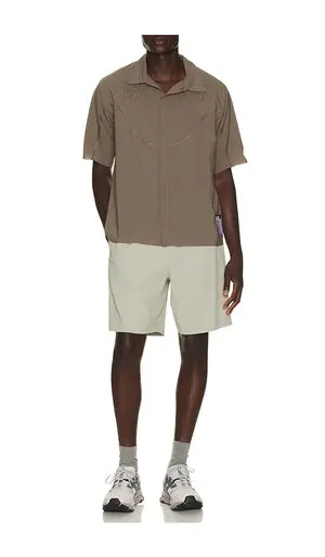 Satisfy Peaceshell River Shirt Short Sleeves In Brown