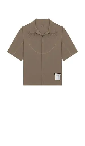 Satisfy Peaceshell River Shirt Short Sleeves In Brown