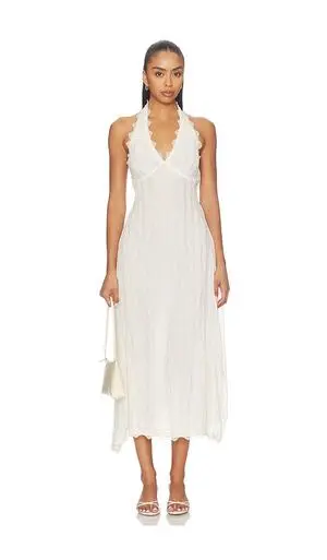 Lioness Stars Align Midi Dress - Cream