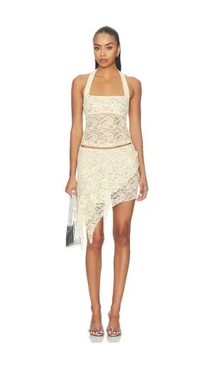 Lioness Palisades Halter Top In Neutral