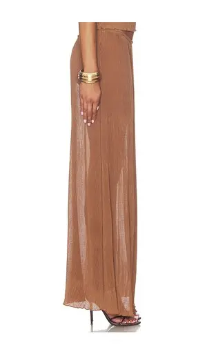 Lioness Ford Maxi Skirt In Chocolate
