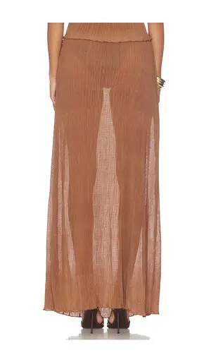 Lioness Ford Maxi Skirt In Chocolate