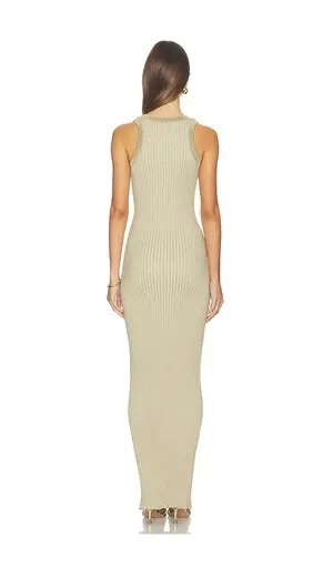 Superdown Rumi Knit Maxi Dress In Metallic