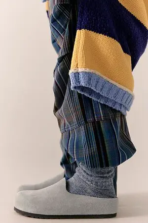 Free People Marl It Trouser Socks - Blue Marl