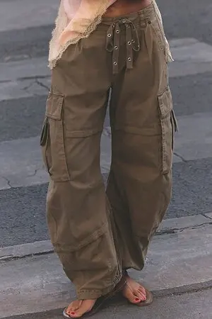 Free People Free People We The Free Reef Curved Twill Cargo Pants Aloe