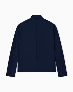 Giorgio Armani Blouson Jacket Regular Fit Jersey In Hi-tech Honeycomb