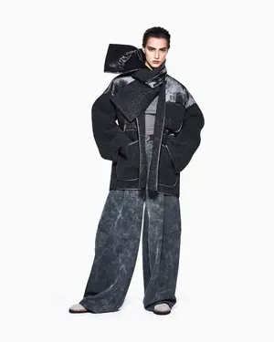Giorgio Armani High-waisted Geometric Jacquard Palazzo Pants