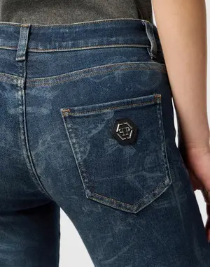 Philipp Plein Butterfly Tattoo Jeggings