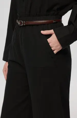 JUANA Lyricist Natural High Rise Pull-on Pants - Black