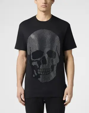 Philipp Plein Round Neck T-shirt Skull Stones - Black