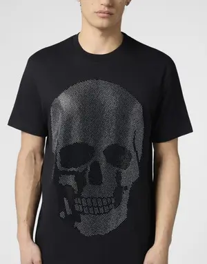 Philipp Plein Round Neck T-shirt Skull Stones