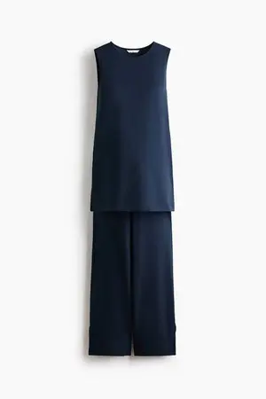 H&m Mama 2-piece Jersey Set - Navy Blue