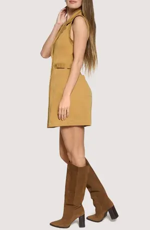 LOST + WANDER Sleeveless Double-breasted Romper