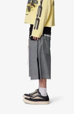 Mnml Ultra Baggy Inside Out Denim Shorts