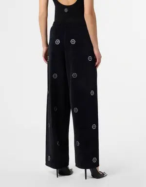Philipp Plein Chenille Monogrammed Track Pants