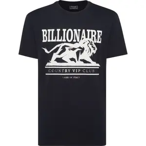 BILLIONAIRE T-shirt Round Neck Ss Lion - Navy