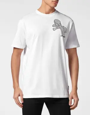 Philipp Plein T-shirt Round Neck Ss Wire Frame